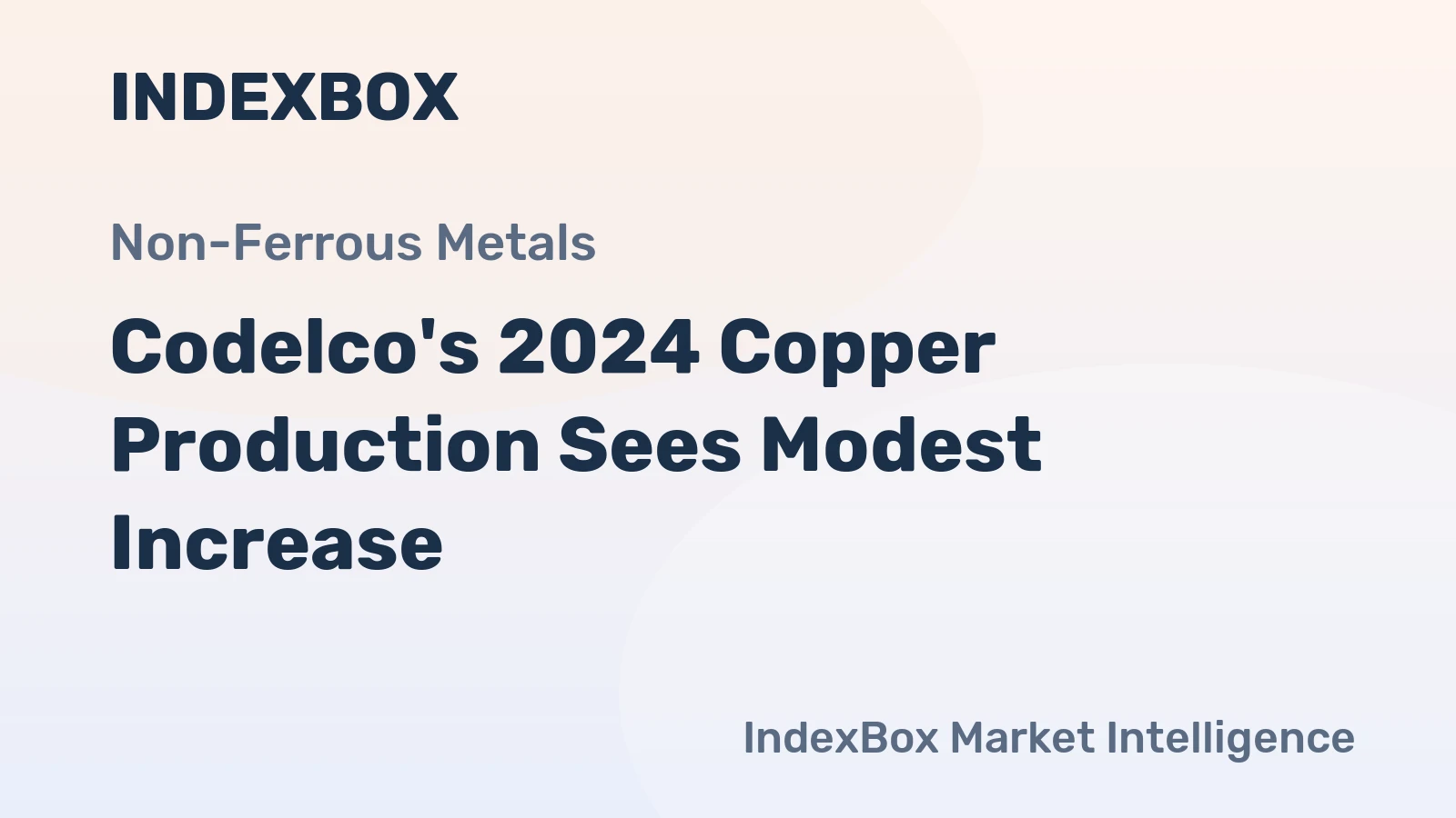 Codelco's 2024 Copper Production Sees Modest Increase