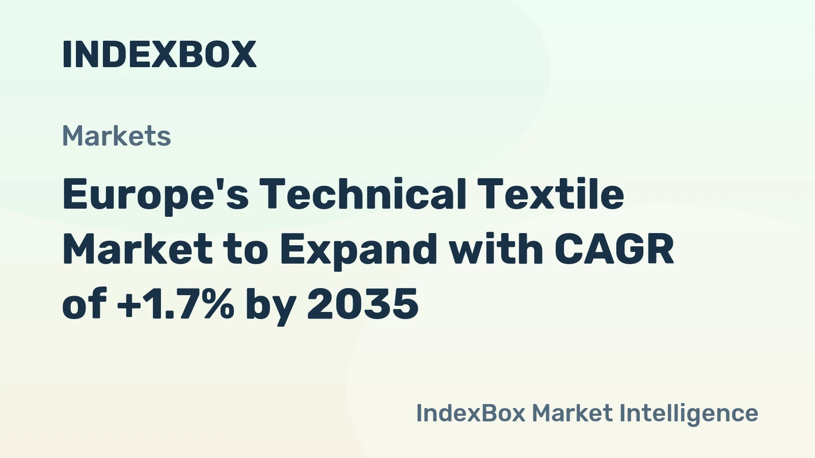 Europe's Technical Textile Market to Expand with CAGR of +1.7% by 2035