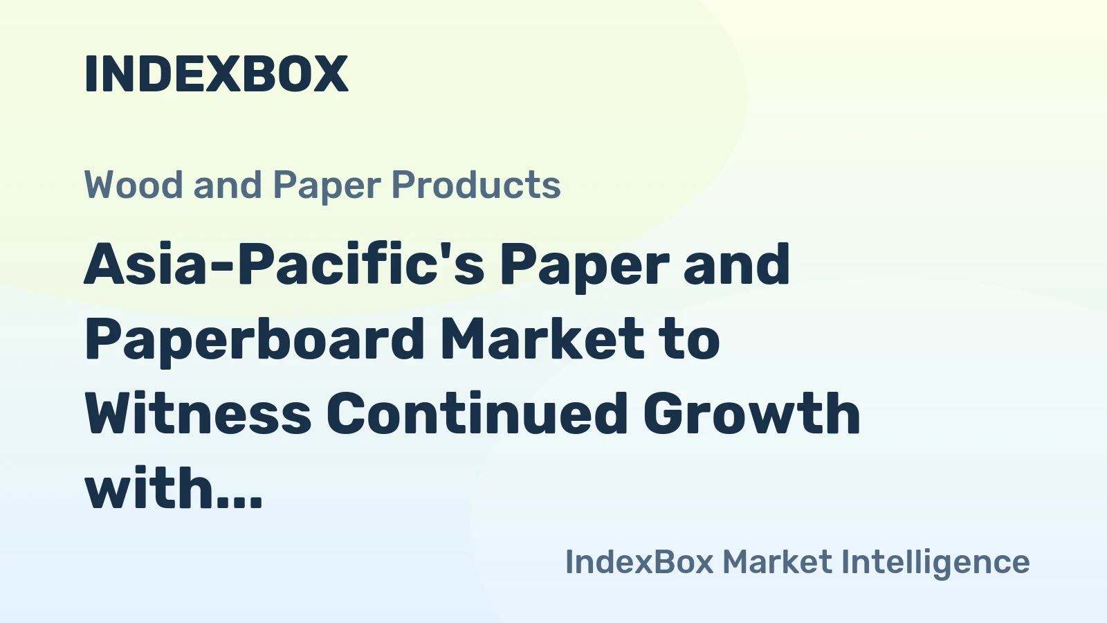 Asia-Pacific's Paper and Paperboard Market to Witness Continued Growth with a CAGR of +1.2% from 2024-2035