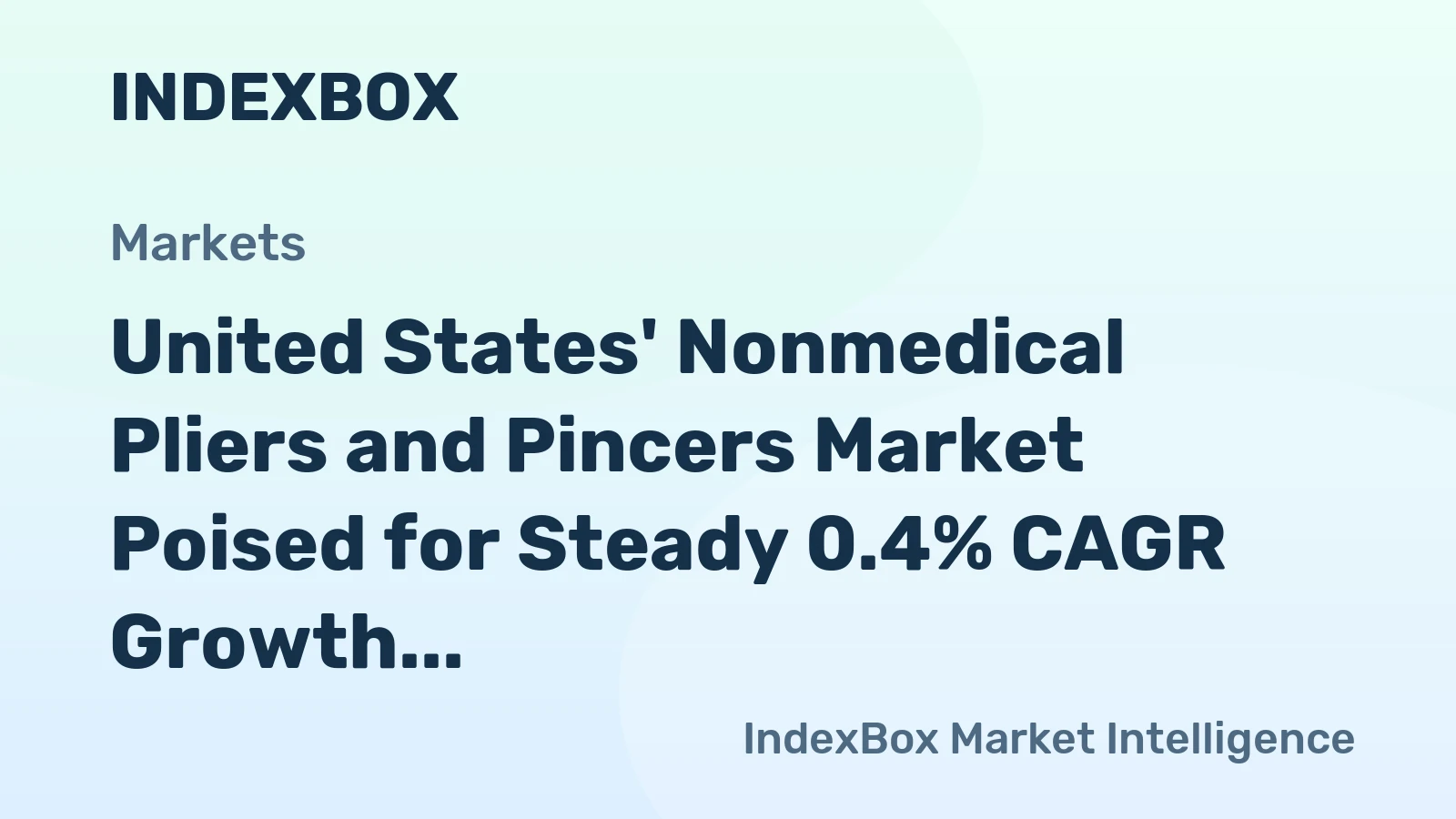 United States' Nonmedical Pliers and Pincers Market Poised for Steady 0.4% CAGR Growth