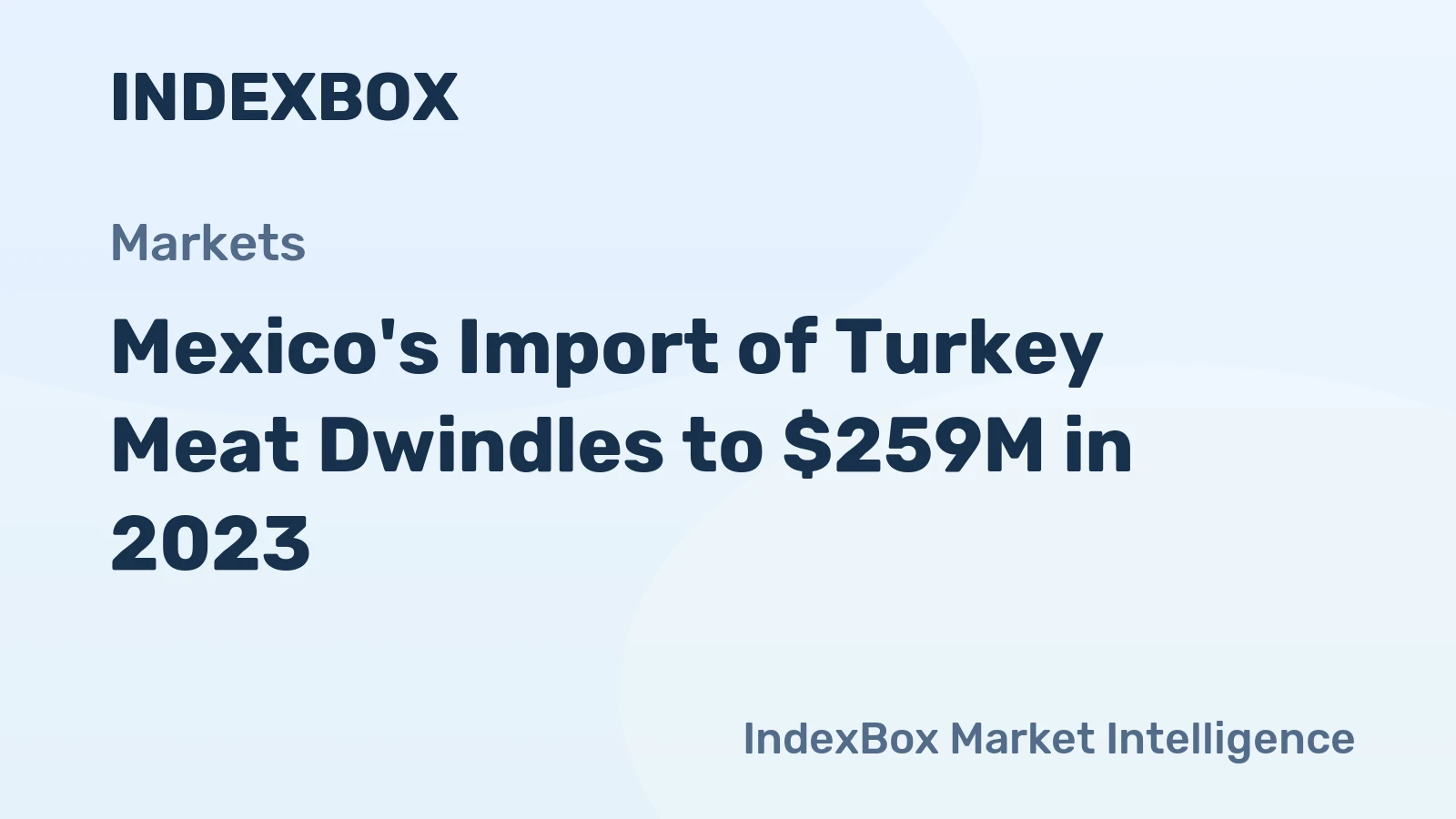 Mexico's Import of Turkey Meat Dwindles to $259M in 2023