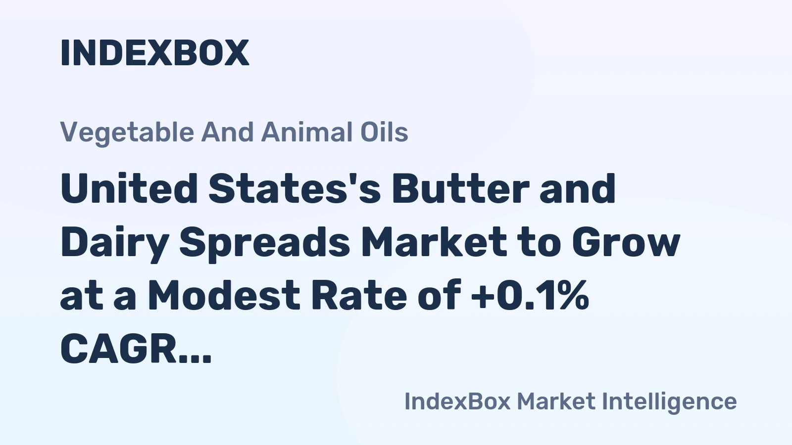 United States's Butter and Dairy Spreads Market to Grow at a Modest Rate of +0.1% CAGR, Reaching 998K Tons by 2035