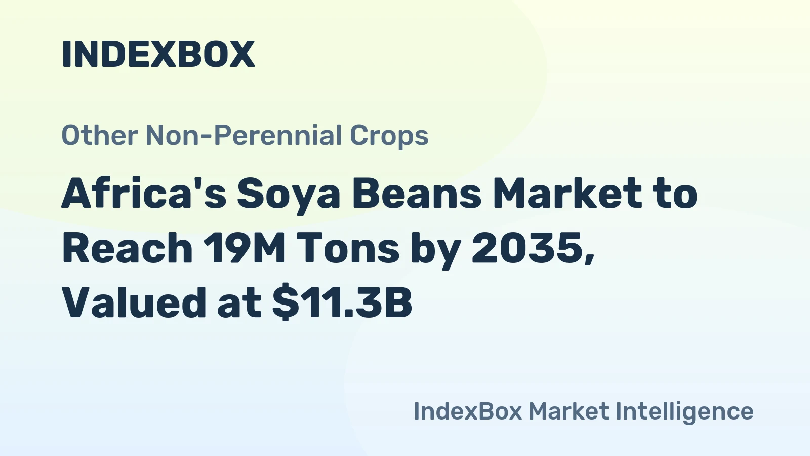 Africa's Soya Beans Market to Reach 19M Tons by 2035, Valued at $11.3B