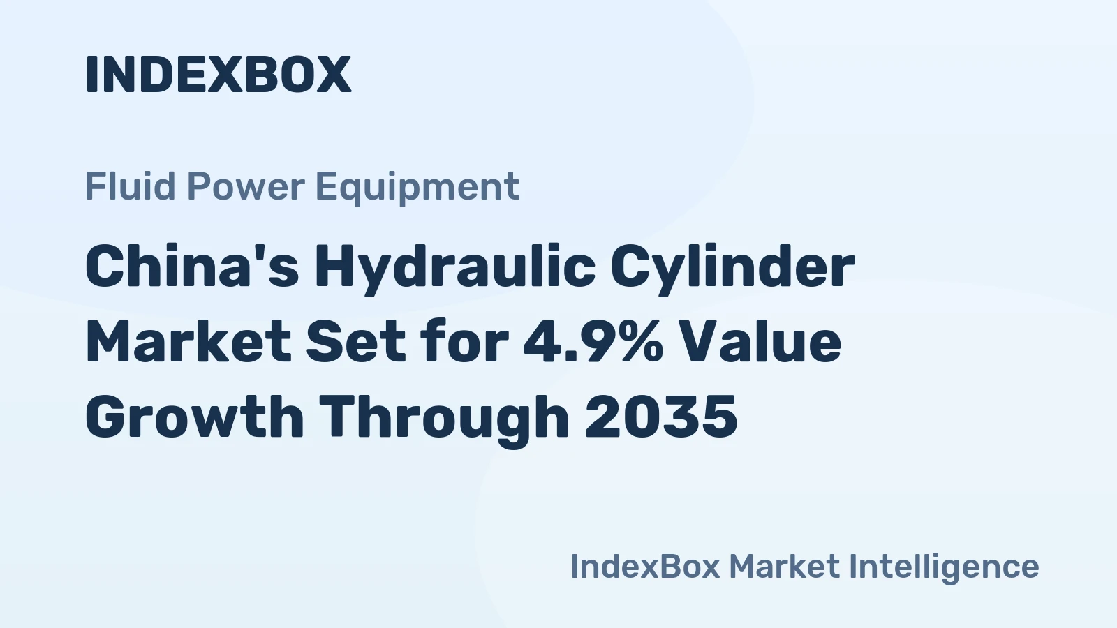 China's Hydraulic Cylinder Market Set for 4.9% Value Growth Through 2035
