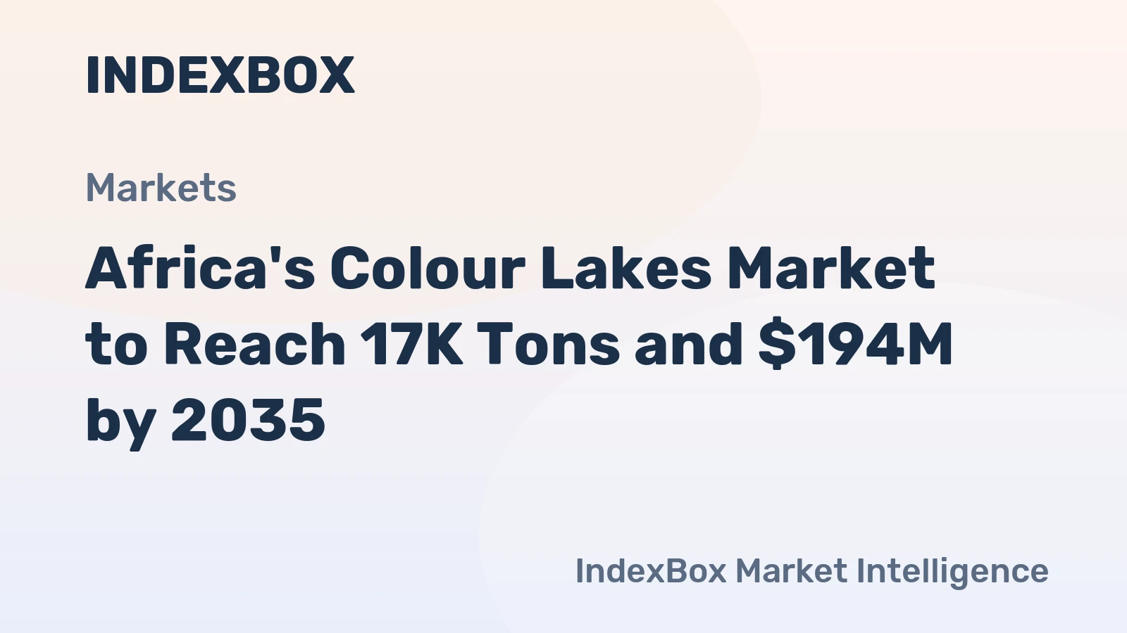 Africa's Colour Lakes Market to Reach 17K Tons and $194M by 2035