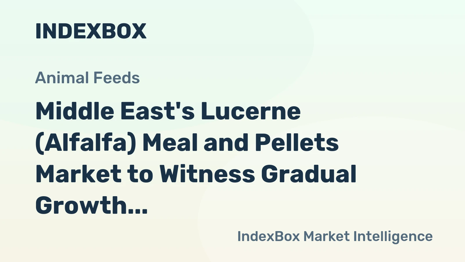 Middle East's Lucerne (Alfalfa) Meal and Pellets Market to Witness Gradual Growth with 1.2% CAGR Through 2035