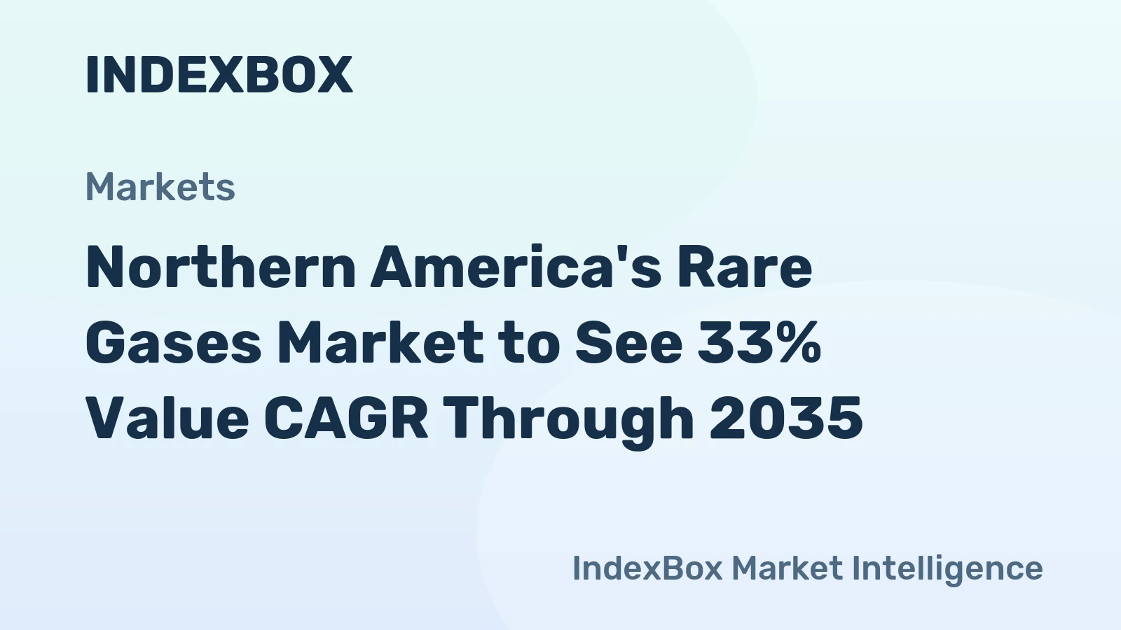 Northern America's Rare Gases Market to See 33% Value CAGR Through 2035