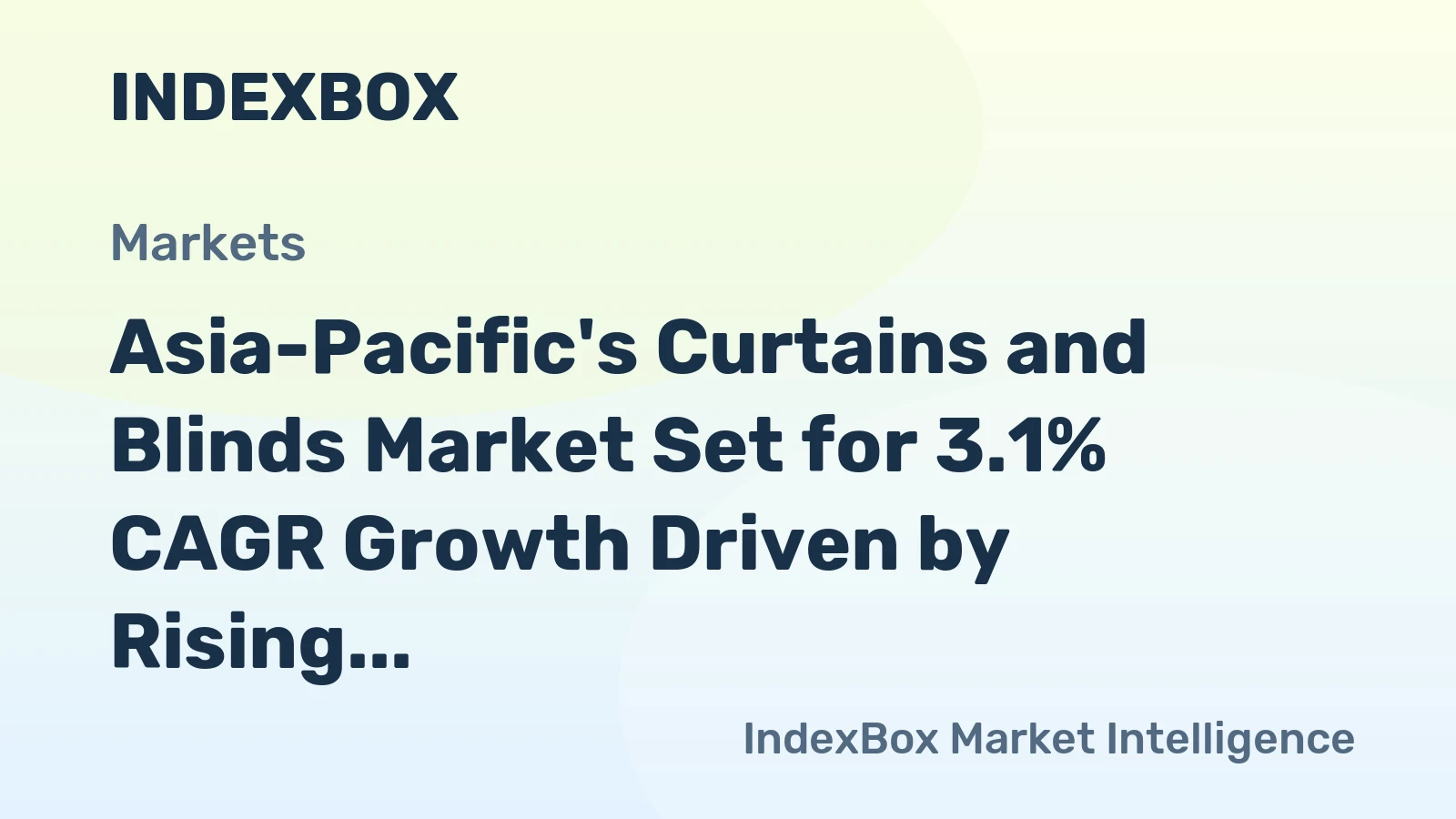 Asia-Pacific's Curtains and Blinds Market Set for 3.1% CAGR Growth Driven by Rising Demand