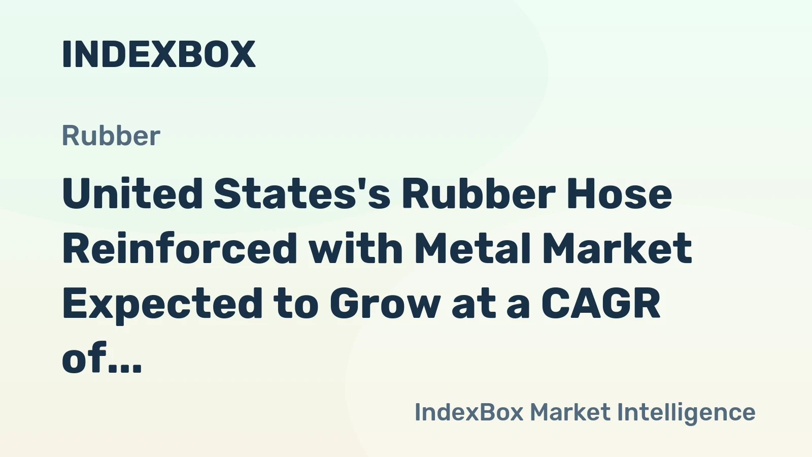 United States's Rubber Hose Reinforced with Metal Market Expected to Grow at a CAGR of +0.2% from 2024 to 2035