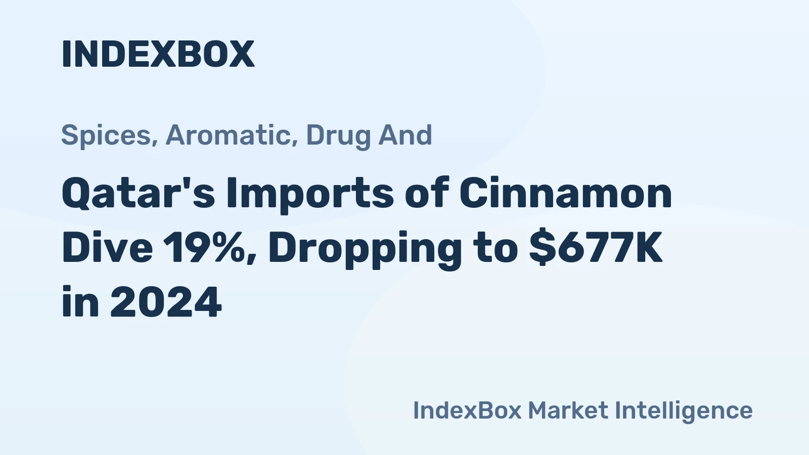 Qatar's Imports of Cinnamon Dive 19%, Dropping to $677K in 2024