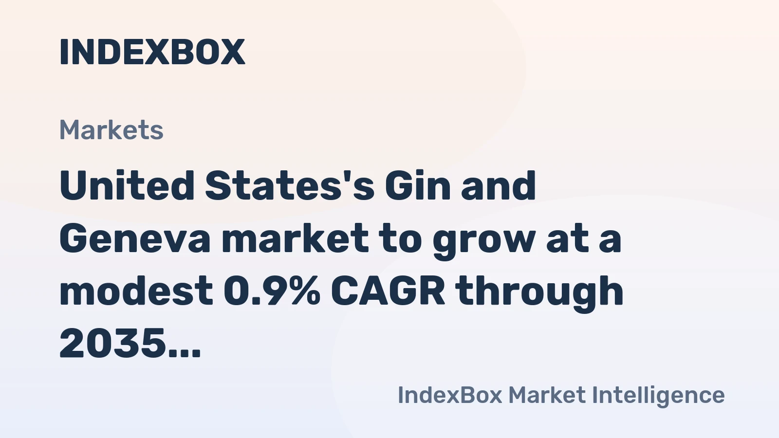 United States's Gin and Geneva market to grow at a modest 0.9% CAGR through 2035, reaching 84M litres, driven by sustained demand.