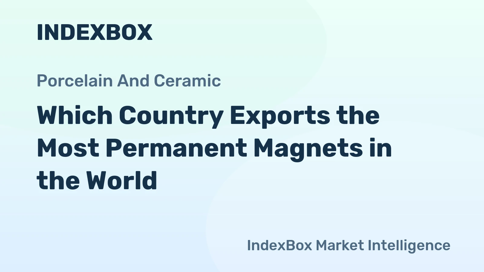 Which Country Exports the Most Permanent Magnets in the World?