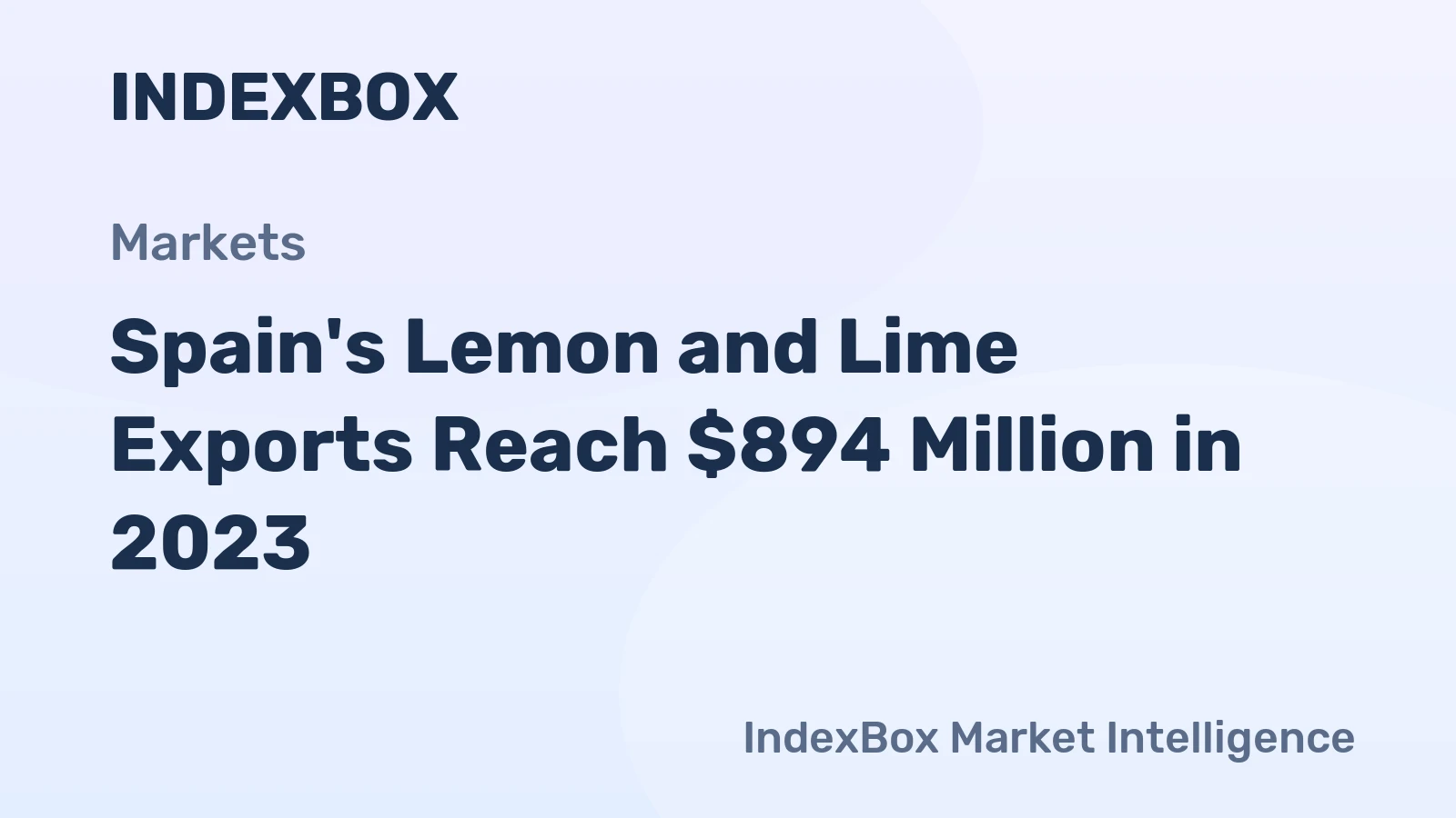 Spain's Lemon and Lime Exports Reach $894 Million in 2023