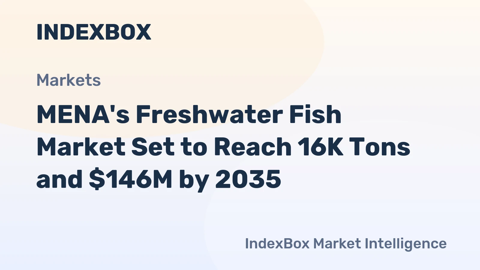 MENA's Freshwater Fish Market Set to Reach 16K Tons and $146M by 2035