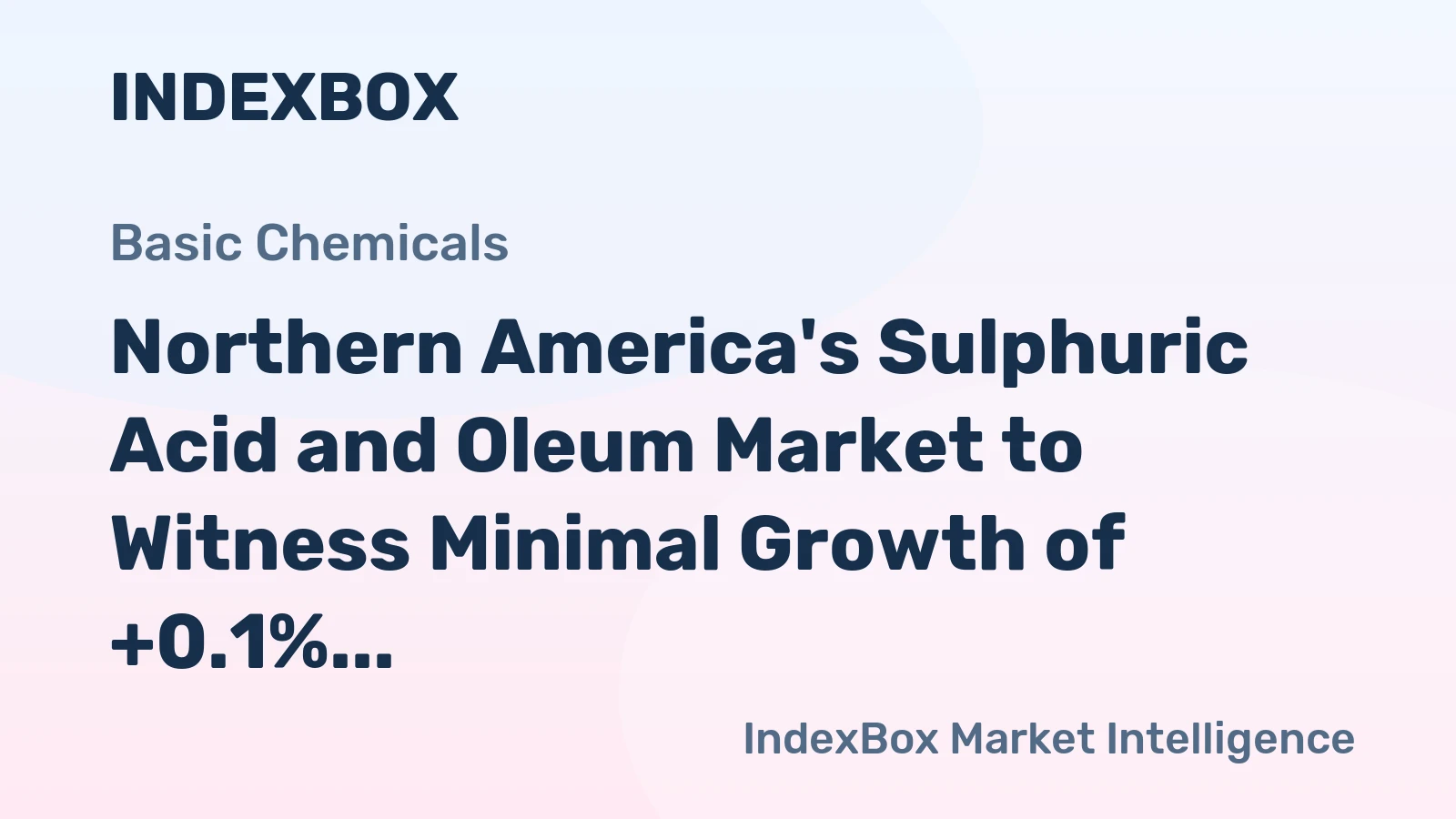 Northern America's Sulphuric Acid and Oleum Market to Witness Minimal Growth of +0.1% CAGR from 2024 to 2035