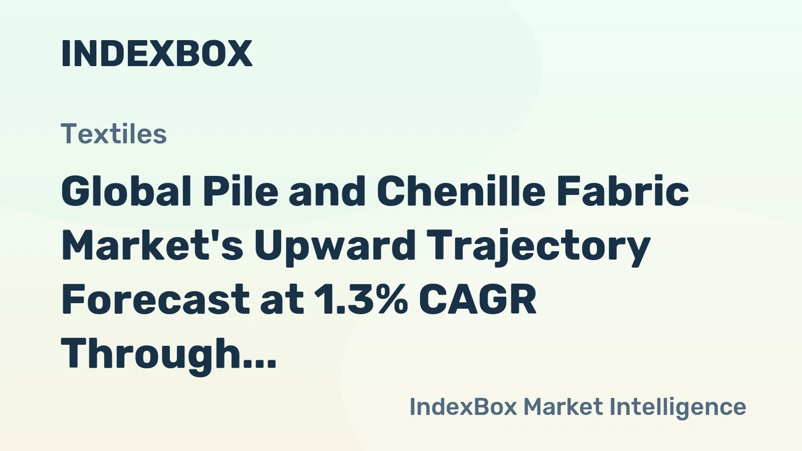 Global Pile and Chenille Fabric Market's Upward Trajectory Forecast at 1.3% CAGR Through 2035