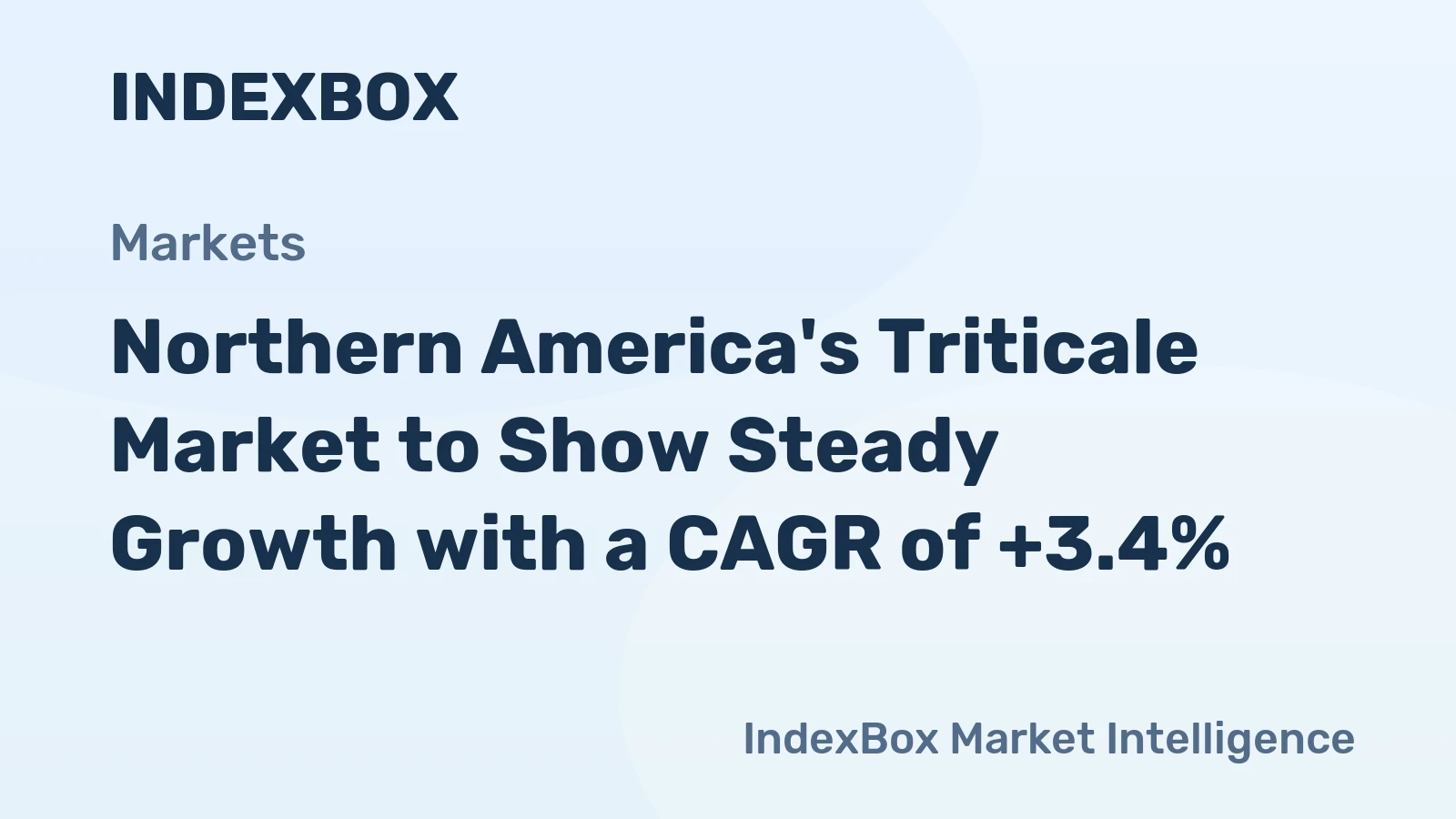 Northern America's Triticale Market to Show Steady Growth with a CAGR of +3.4%