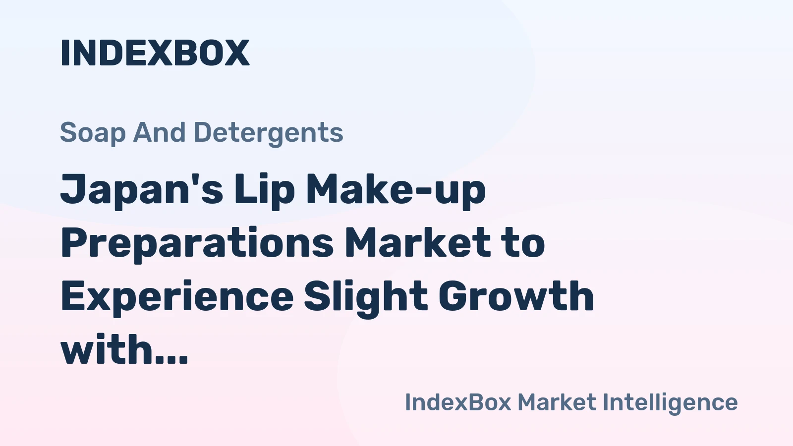 Japan's Lip Make-up Preparations Market to Experience Slight Growth with +0.5% CAGR from 2024 to 2035
