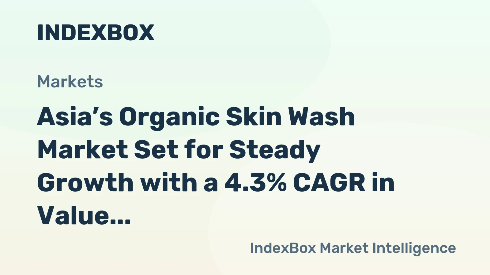 Asia’s Organic Skin Wash Market Set for Steady Growth with a 4.3% CAGR in Value