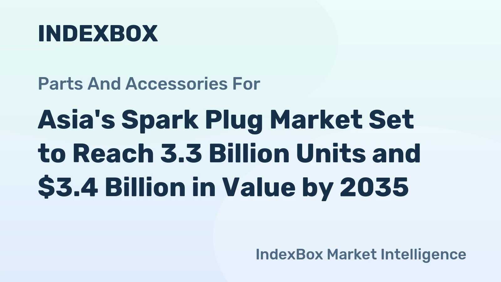 Asia's Spark Plug Market Set to Reach 3.3 Billion Units and $3.4 Billion in Value by 2035