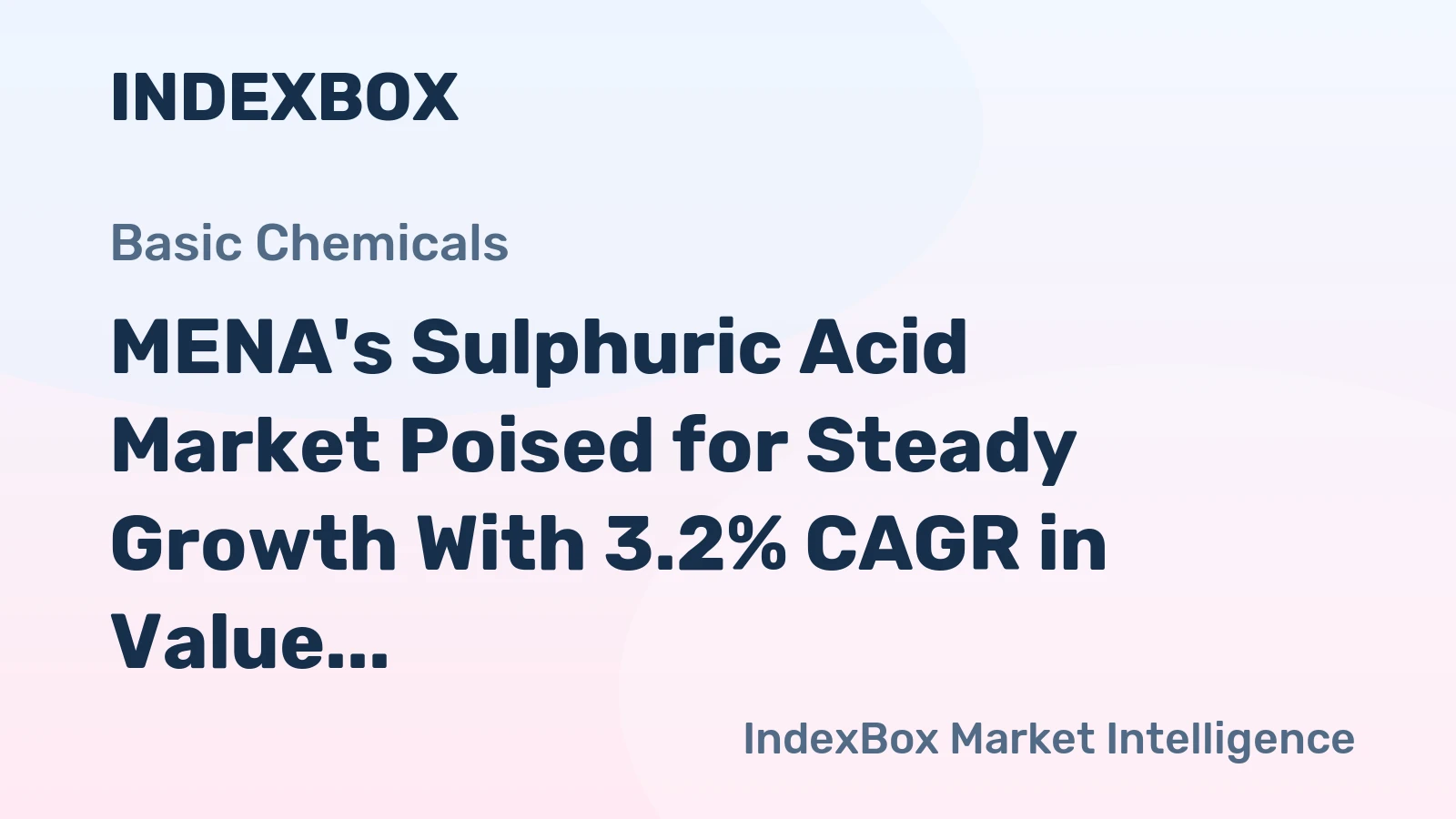 MENA's Sulphuric Acid Market Poised for Steady Growth With 3.2% CAGR in Value Through 2035