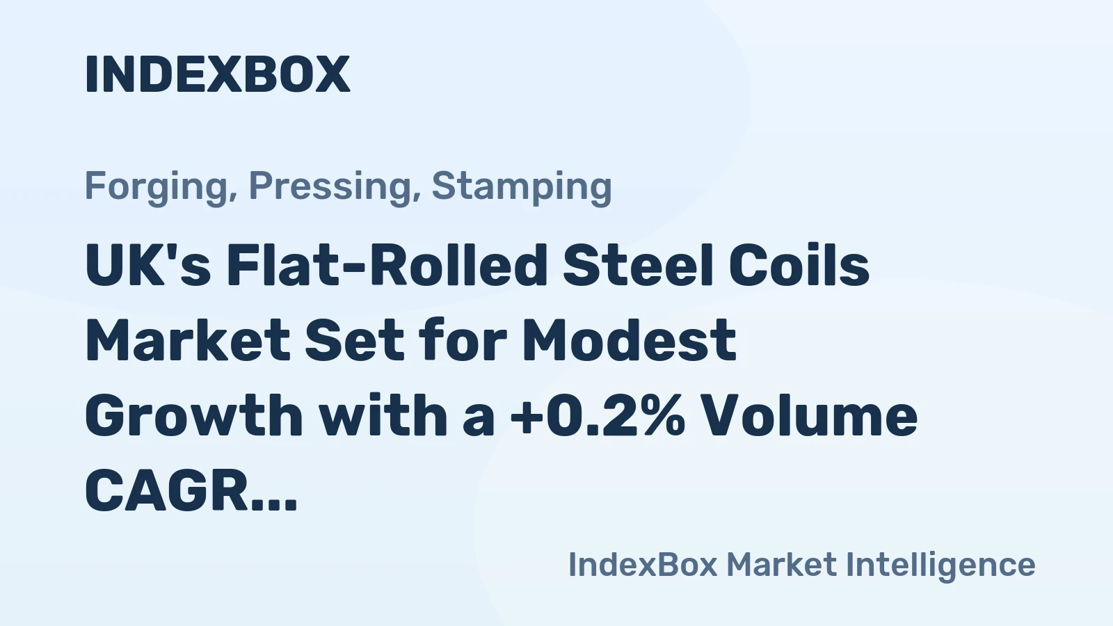 UK's Flat-Rolled Steel Coils Market Set for Modest Growth with a +0.2% Volume CAGR Through 2035