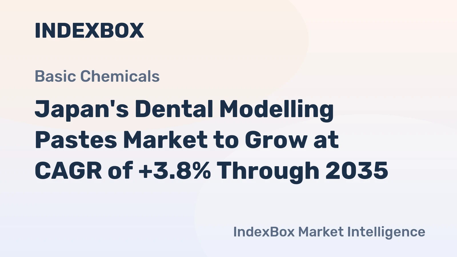 Japan's Dental Modelling Pastes Market to Grow at CAGR of +3.8% Through 2035