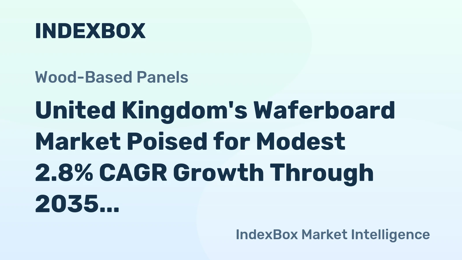 United Kingdom's Waferboard Market Poised for Modest 2.8% CAGR Growth Through 2035