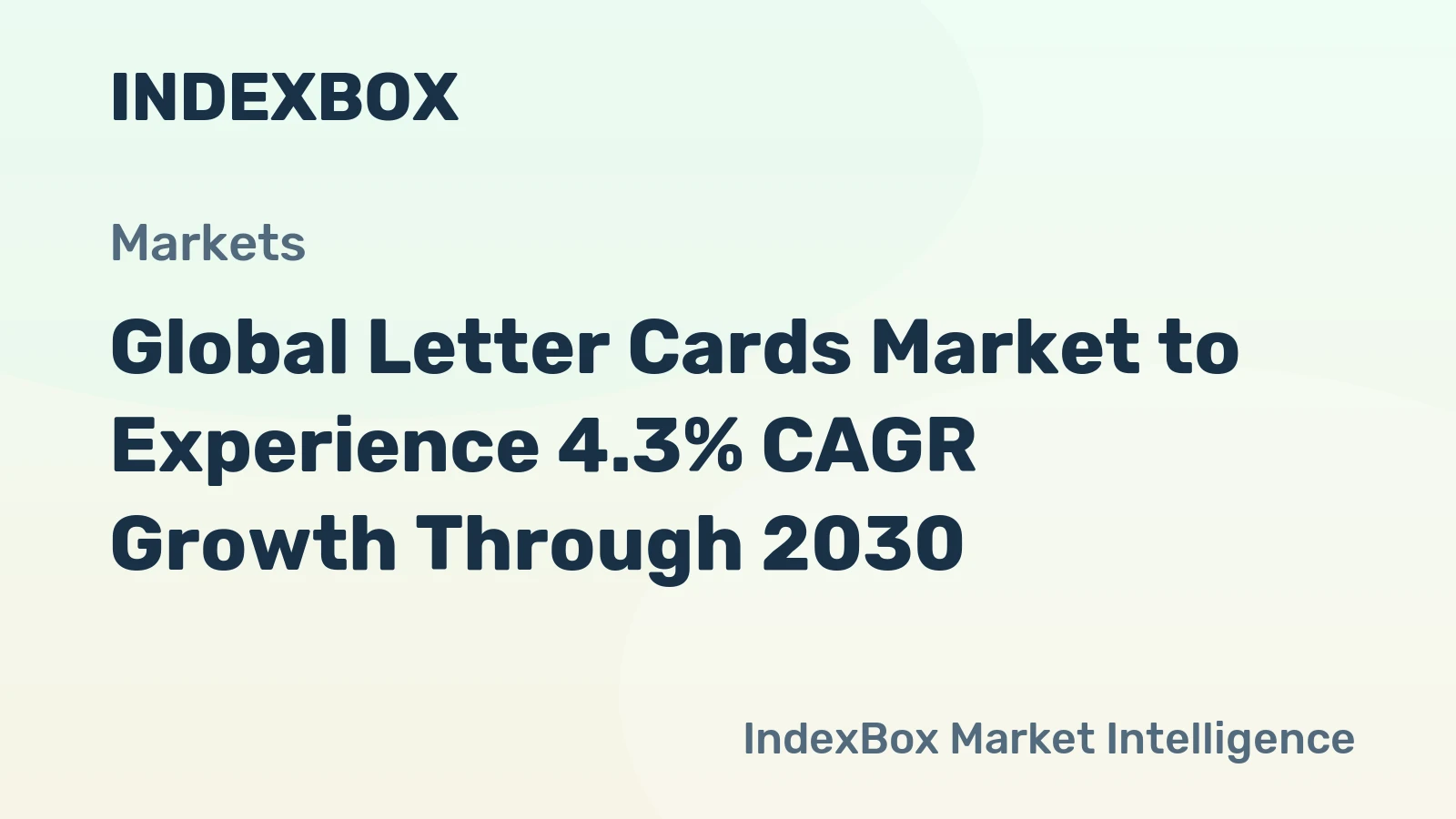 Global Letter Cards Market to Experience 4.3% CAGR Growth Through 2030
