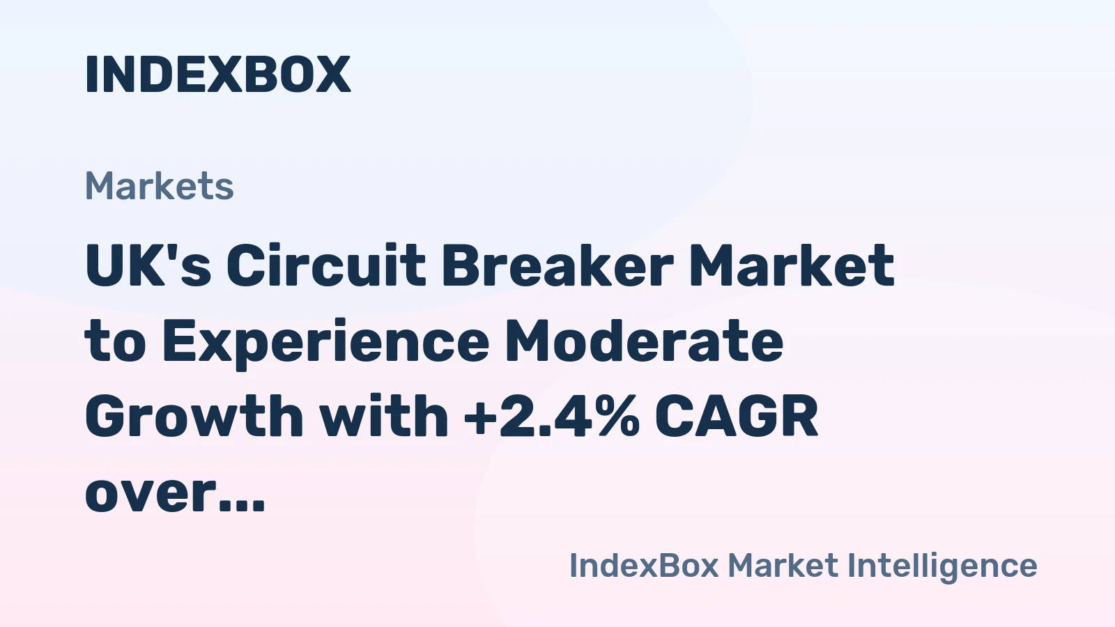 UK's Circuit Breaker Market to Experience Moderate Growth with +2.4% CAGR over the Next Decade