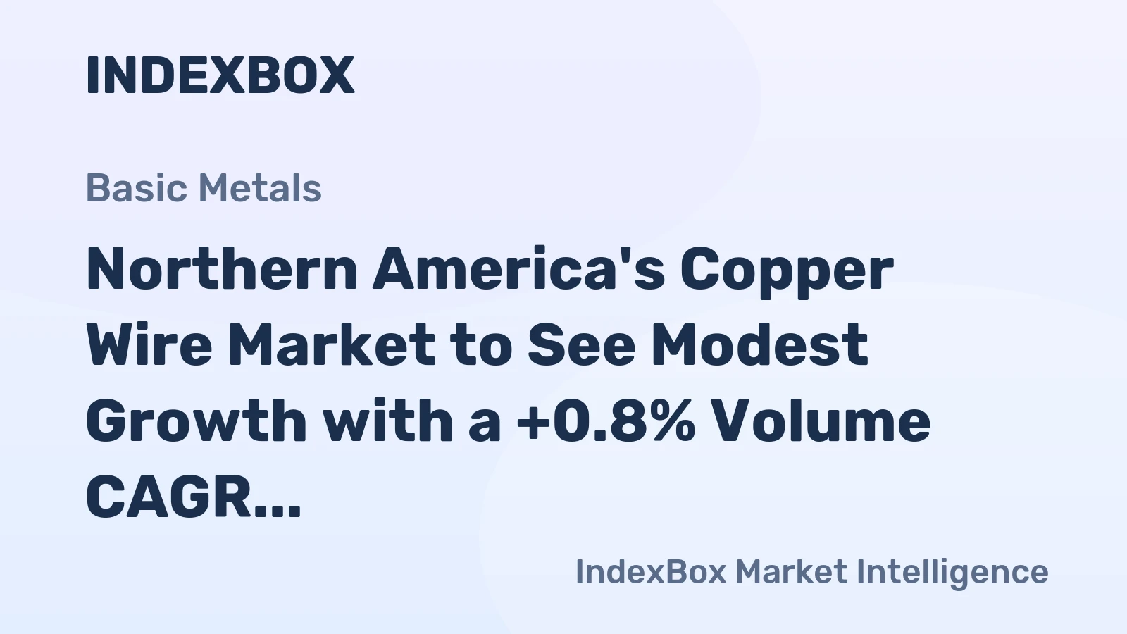 Northern America's Copper Wire Market to See Modest Growth with a +0.8% Volume CAGR Through 2035