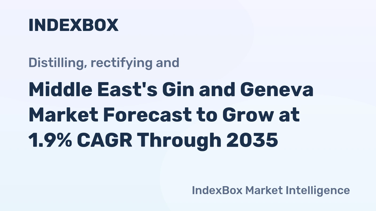 Middle East's Gin and Geneva Market Forecast to Grow at 1.9% CAGR Through 2035