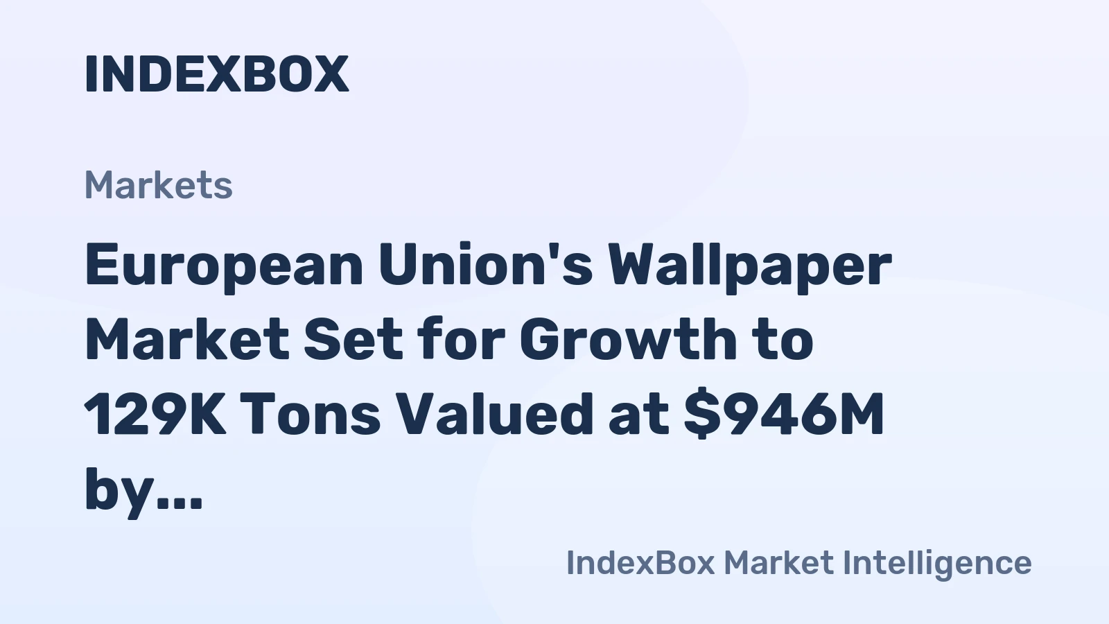 European Union's Wallpaper Market Set for Growth to 129K Tons Valued at $946M by 2035