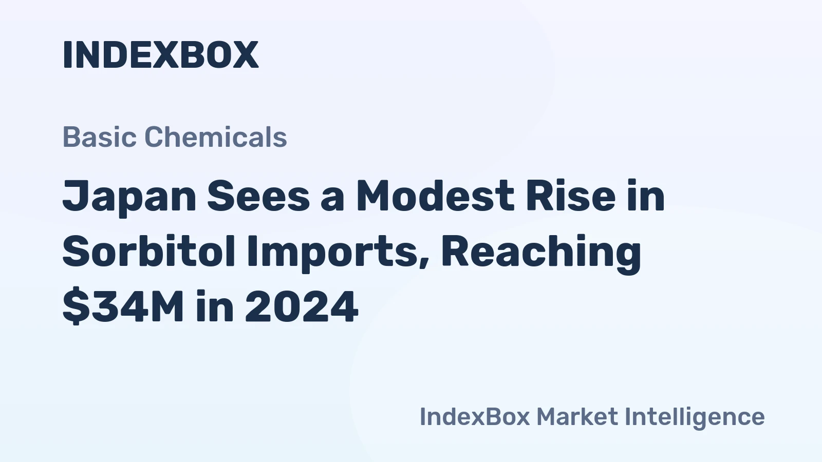 Japan Sees a Modest Rise in Sorbitol Imports, Reaching $34M in 2024