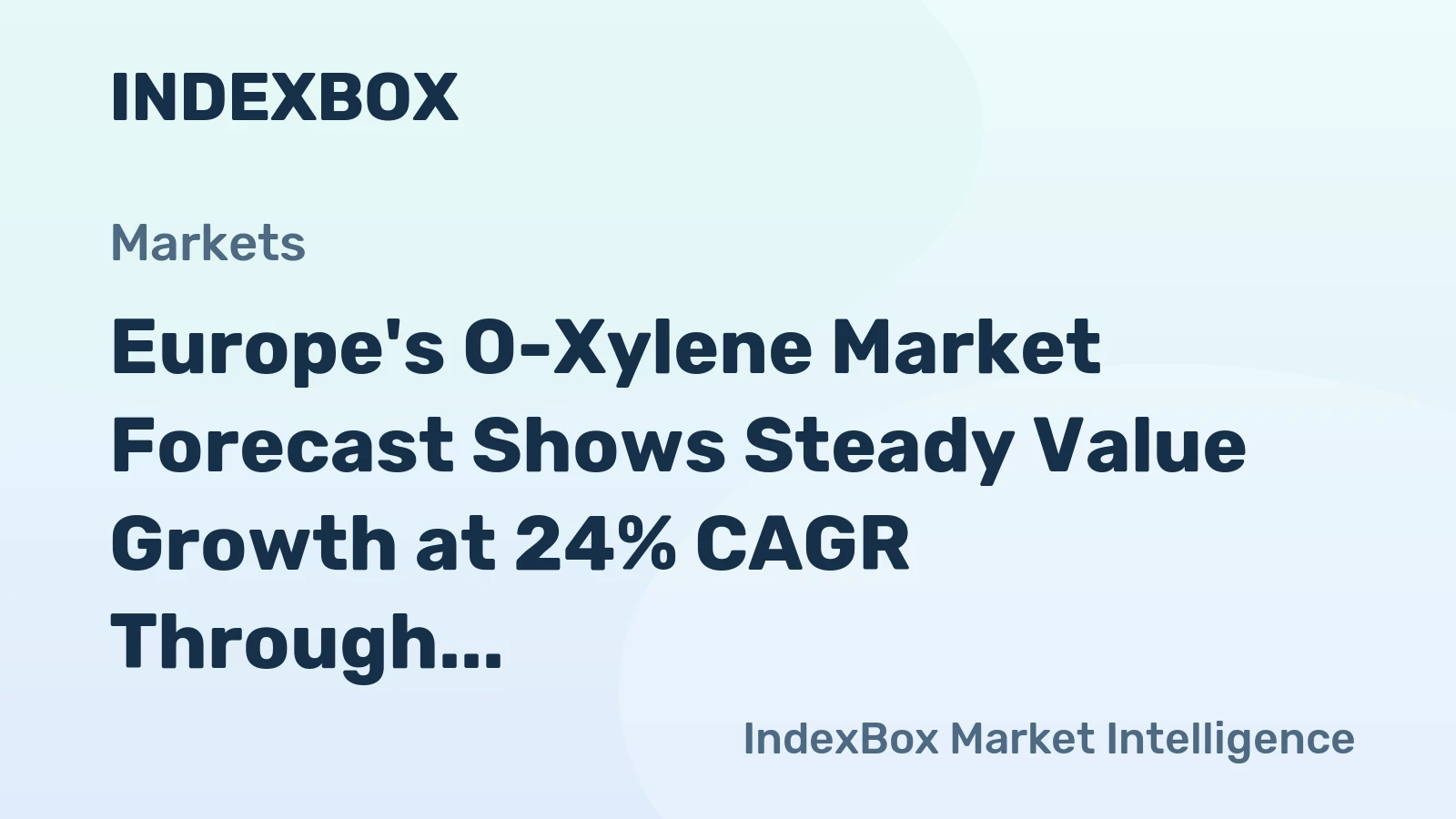 Europe's O-Xylene Market Forecast Shows Steady Value Growth at 24% CAGR Through 2035