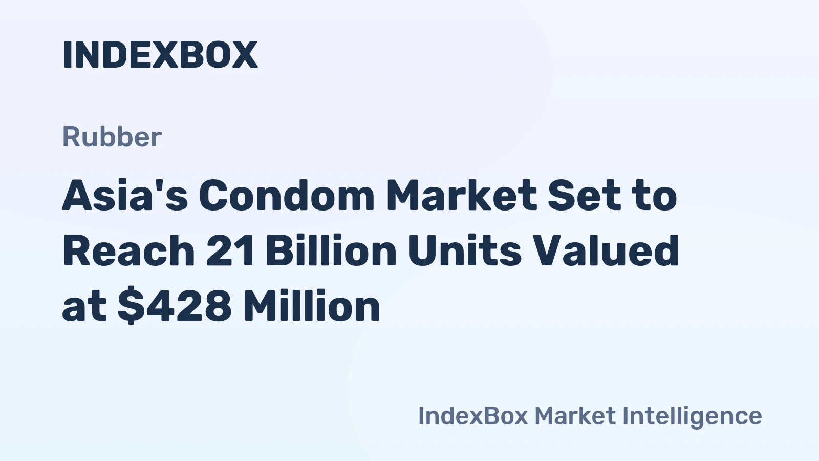Asia's Condom Market Set to Reach 21 Billion Units Valued at $428 Million