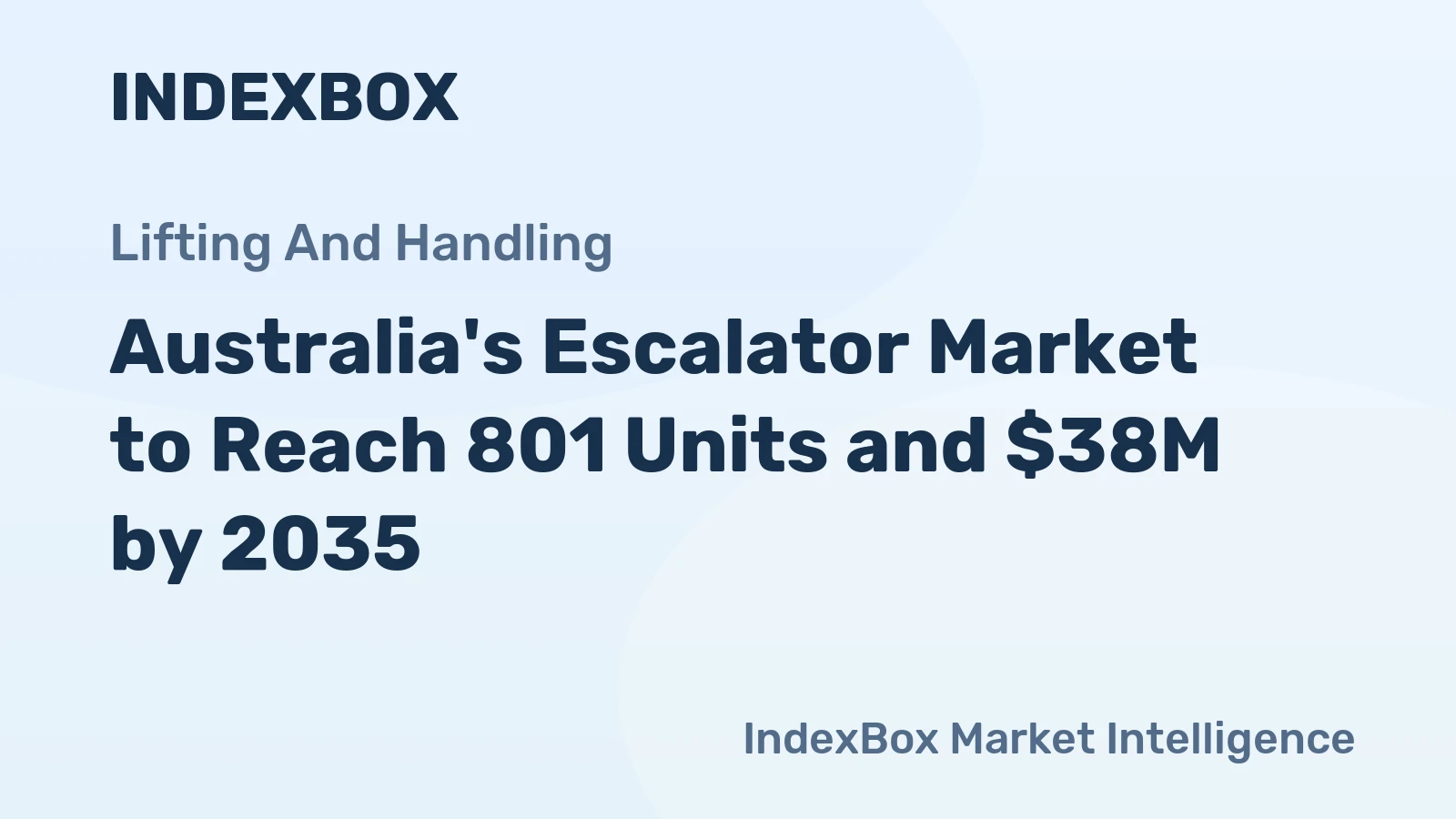 Australia's Escalator Market to Reach 801 Units and $38M by 2035