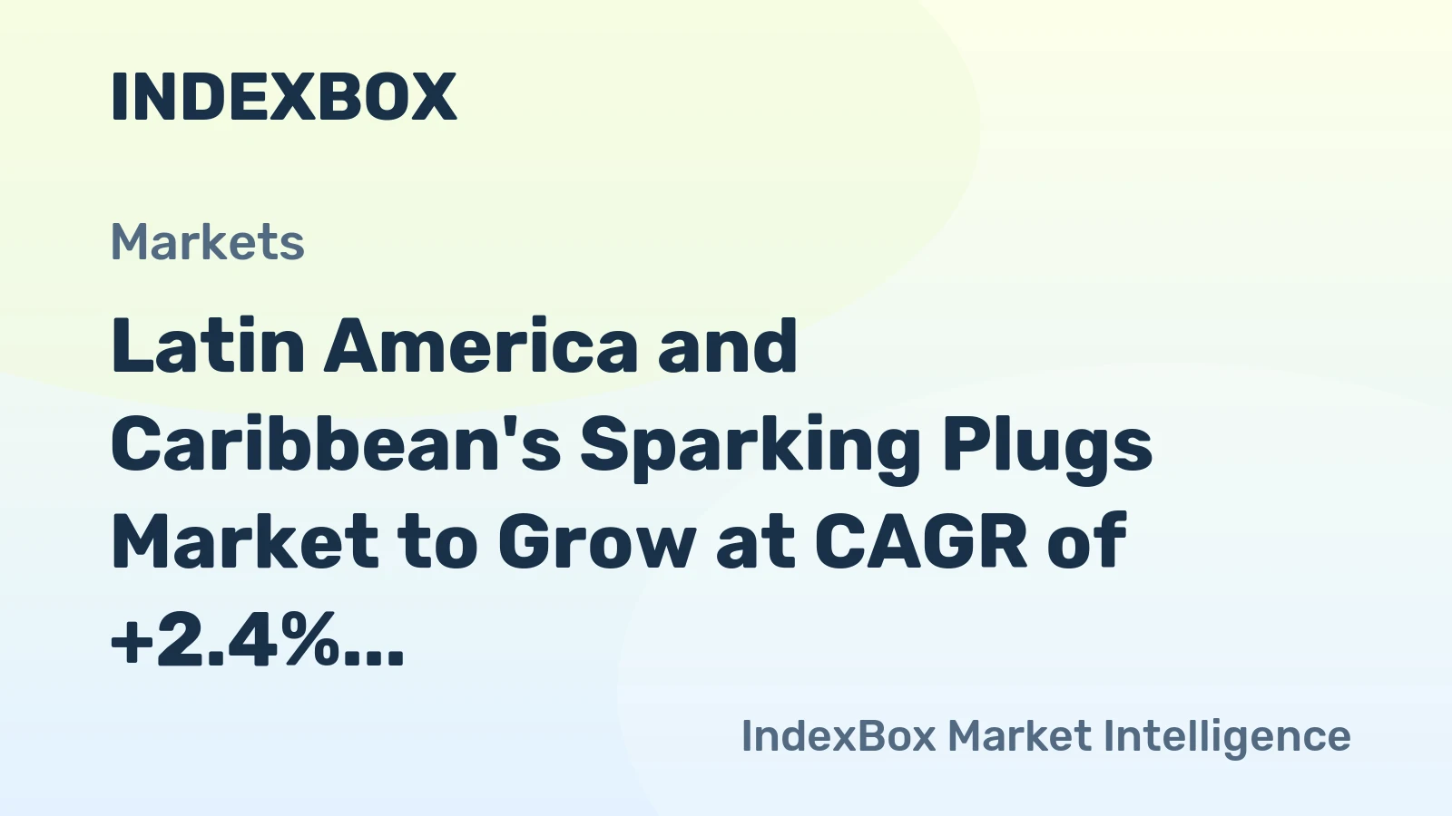 Latin America and Caribbean's Sparking Plugs Market to Grow at CAGR of +2.4% Until 2035
