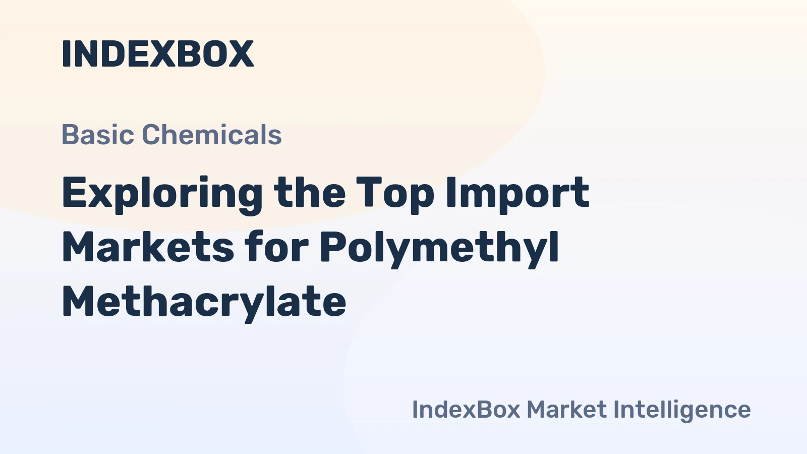 Exploring the Top Import Markets for Polymethyl Methacrylate