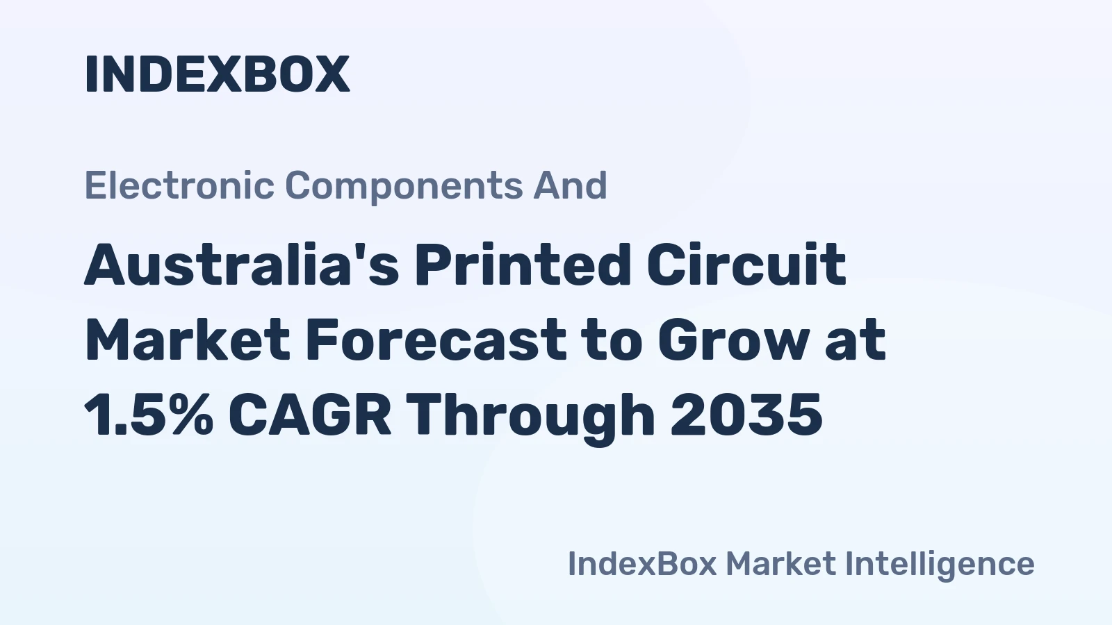 Australia's Printed Circuit Market Forecast to Grow at 1.5% CAGR Through 2035