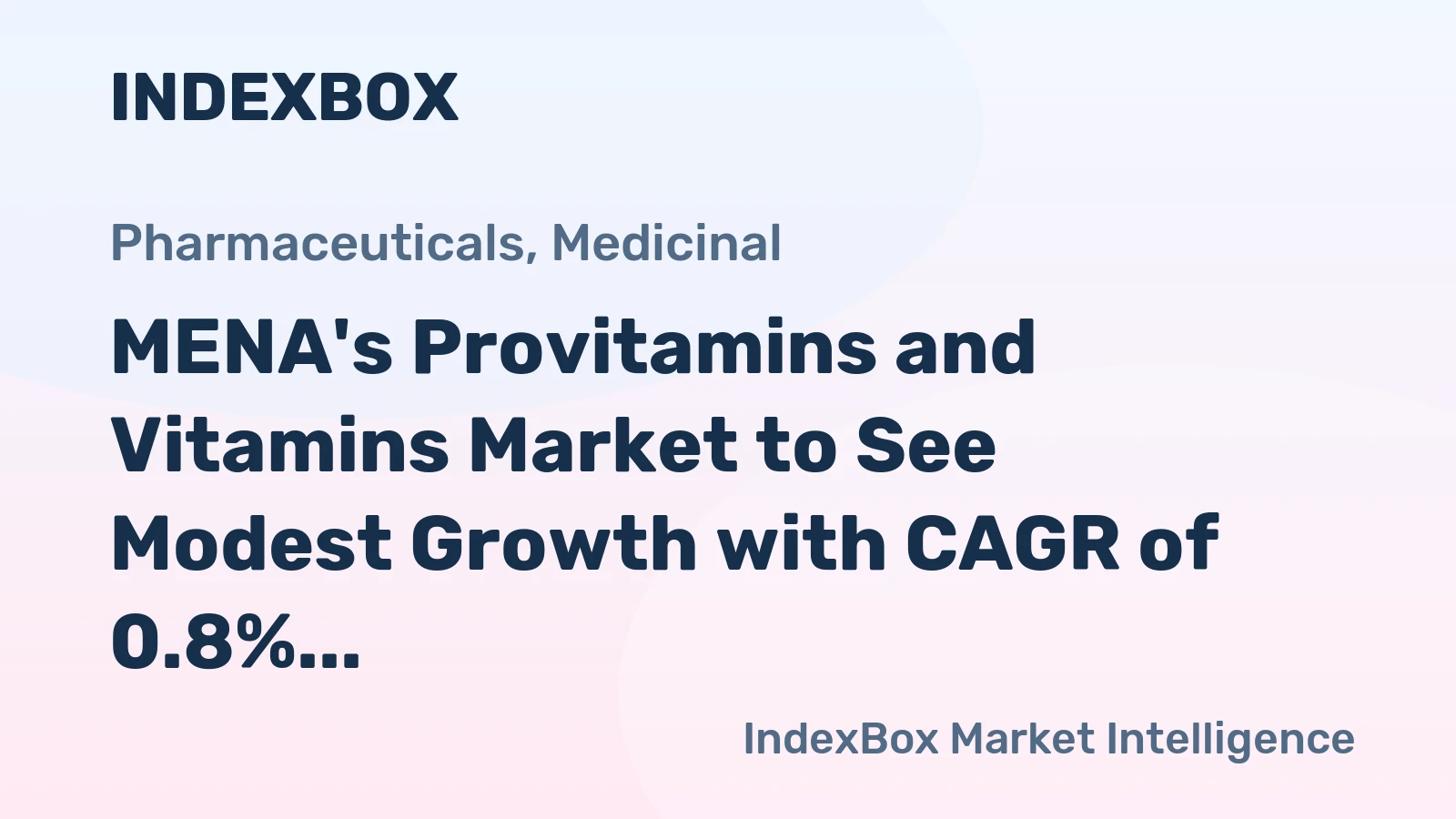 MENA's Provitamins and Vitamins Market to See Modest Growth with CAGR of 0.8% through 2035