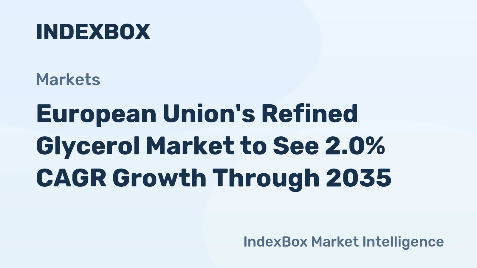 European Union's Refined Glycerol Market to See 2.0% CAGR Growth Through 2035