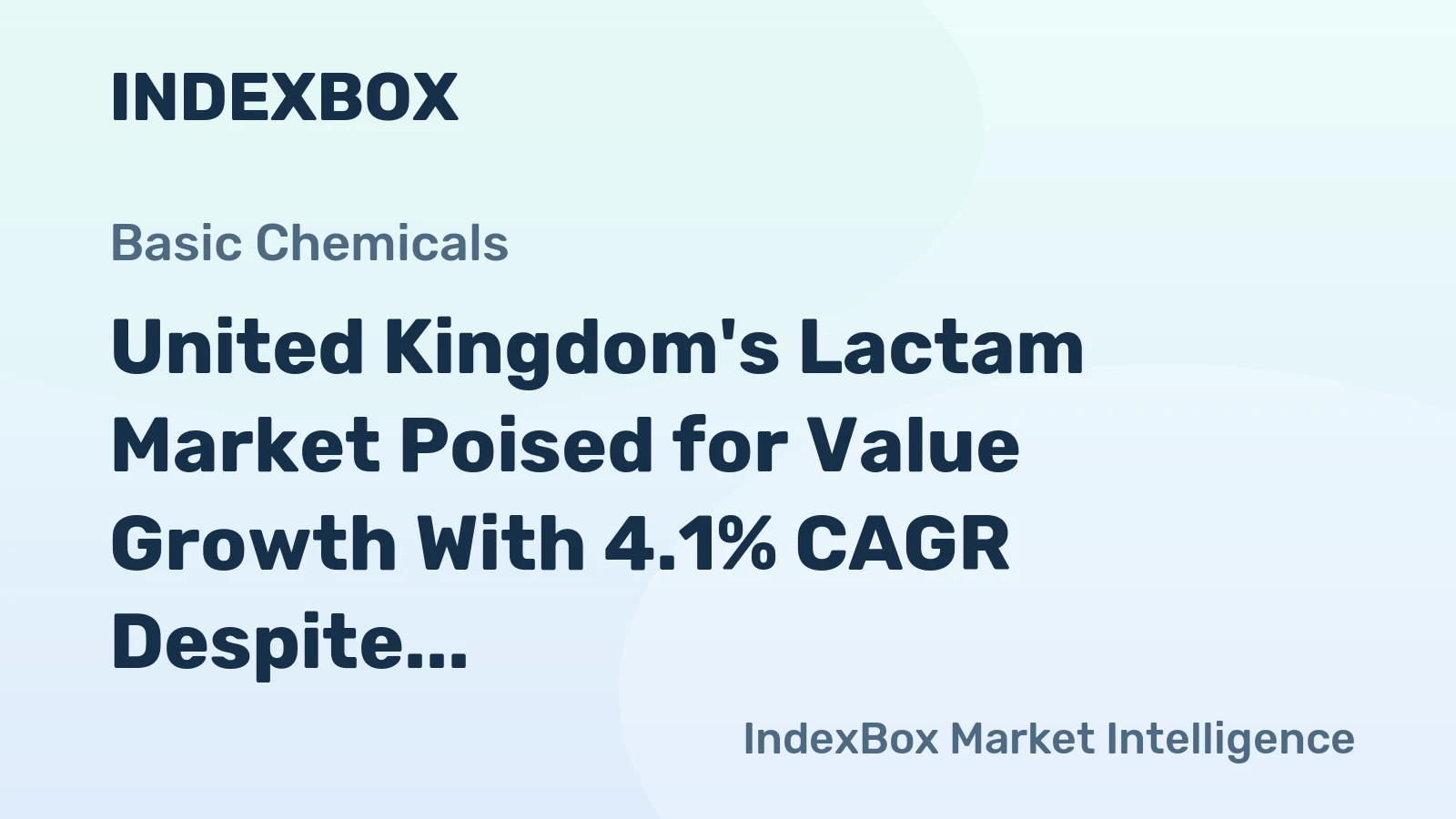 United Kingdom's Lactam Market Poised for Value Growth With 4.1% CAGR Despite Recent Volatility