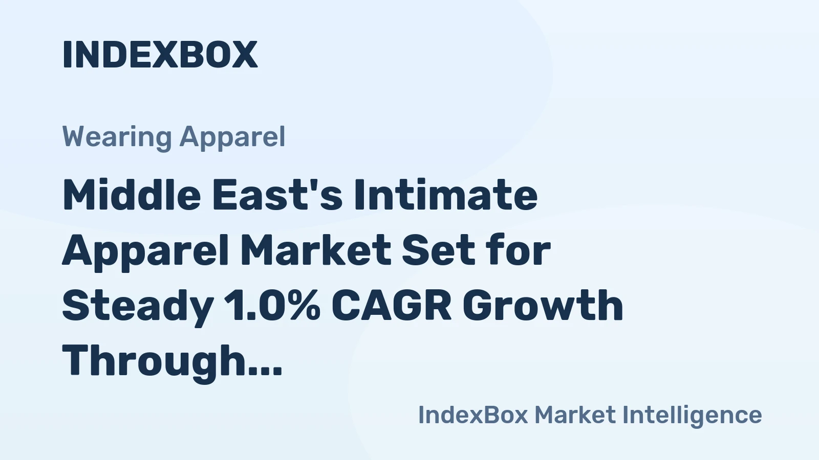 Middle East's Intimate Apparel Market Set for Steady 1.0% CAGR Growth Through 2035