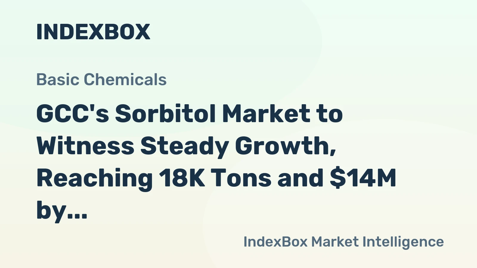GCC's Sorbitol Market to Witness Steady Growth, Reaching 18K Tons and $14M by 2035