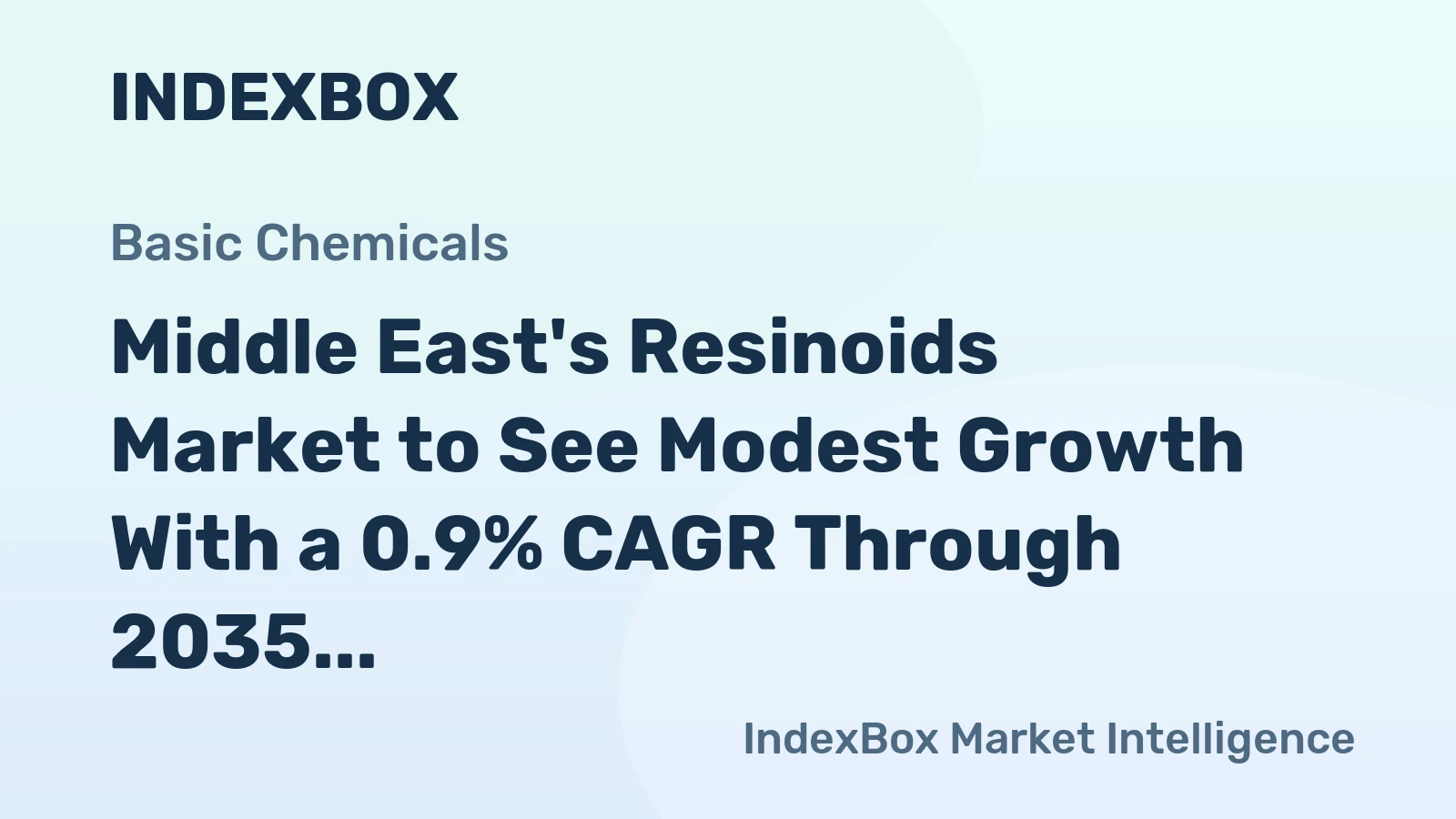 Middle East's Resinoids Market to See Modest Growth With a 0.9% CAGR Through 2035