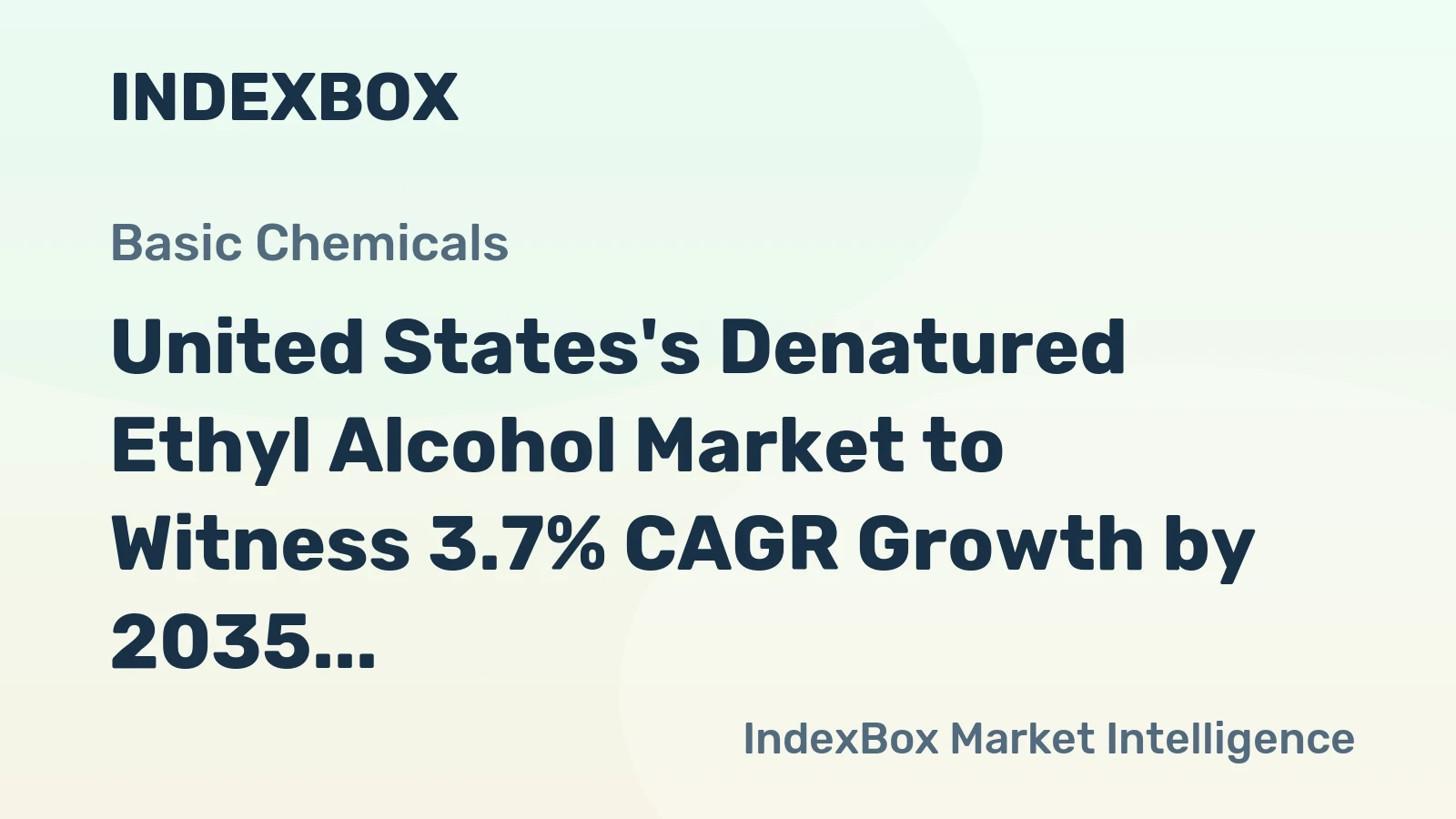 United States's Denatured Ethyl Alcohol Market to Witness 3.7% CAGR Growth by 2035