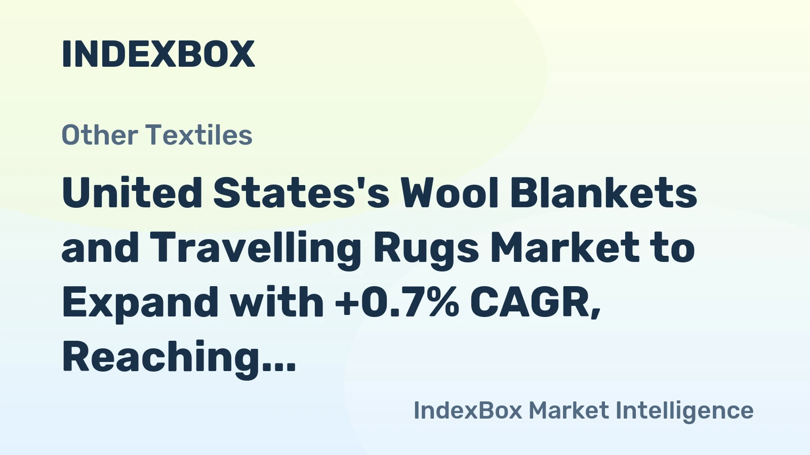 United States's Wool Blankets and Travelling Rugs Market to Expand with +0.7% CAGR, Reaching 11M Units by 2035