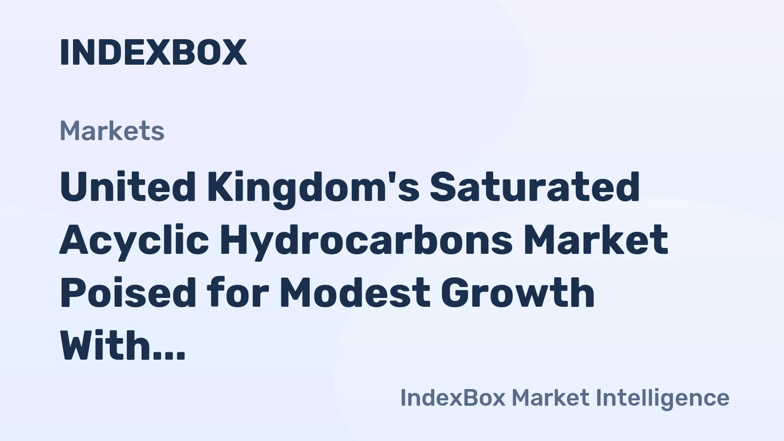 United Kingdom's Saturated Acyclic Hydrocarbons Market Poised for Modest Growth With 19% Value CAGR Through 2035