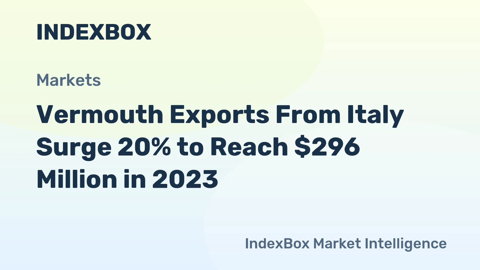 Vermouth Exports From Italy Surge 20% to Reach $296 Million in 2023